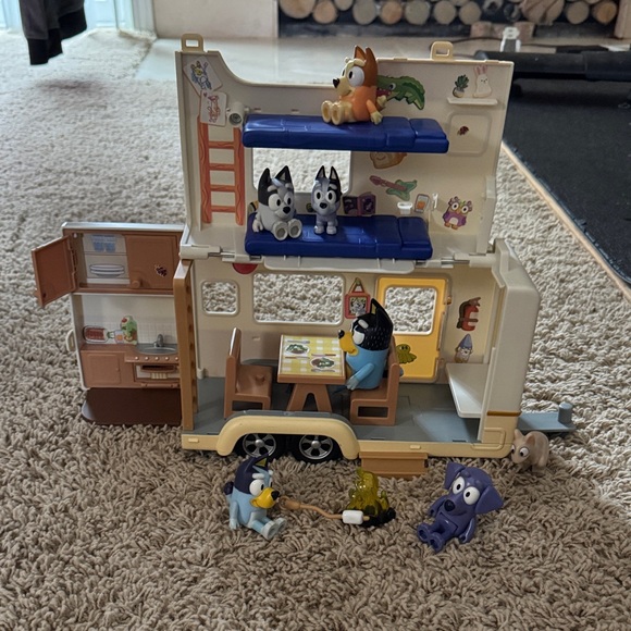 Bluey | Toys | Bluey Camper Set With Furniture And Figurines | Poshmark